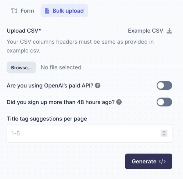 AI Title Tag Generator – SEO Toolbelt