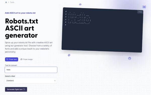 ASCII Art Generator: Image, Text And Robots.txt Support