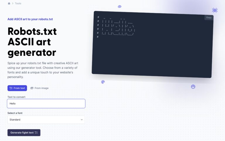 ASCII Art Generator: Image, Text And Robots.txt Support